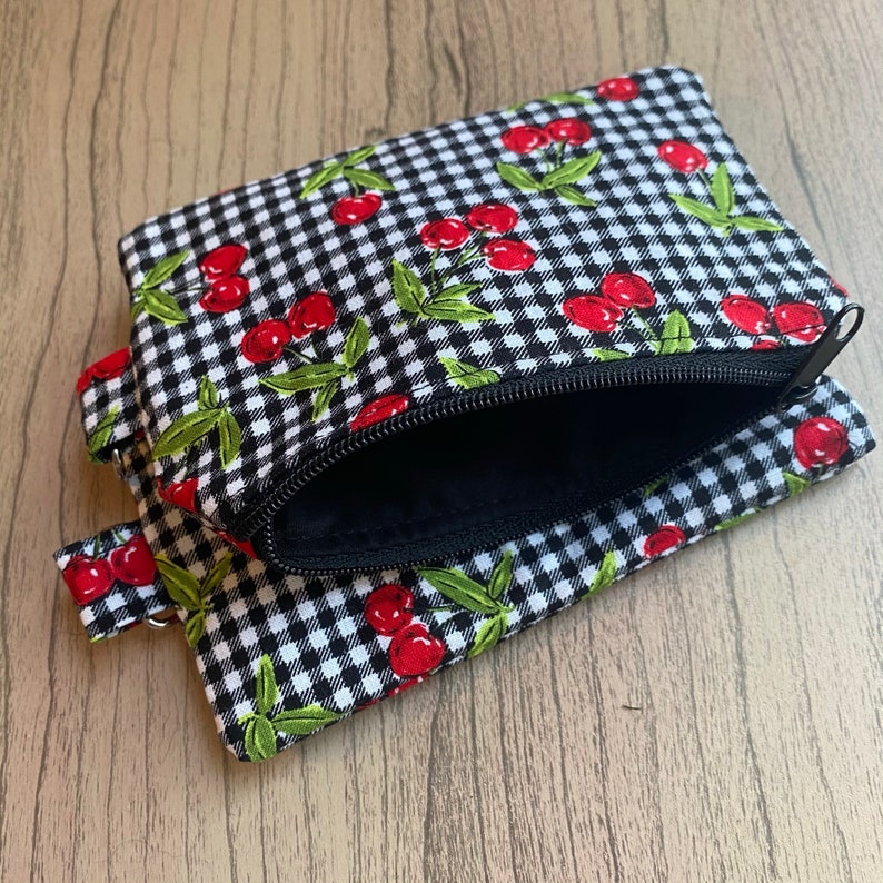 Fruit Coin Pouch Coin Zipper Bag Cute Coin Purse Cherries - Etsy