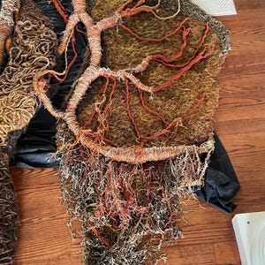 Vintage Huge Mid Century Modern Fiber Textile Wall Hanging Art - Etsy