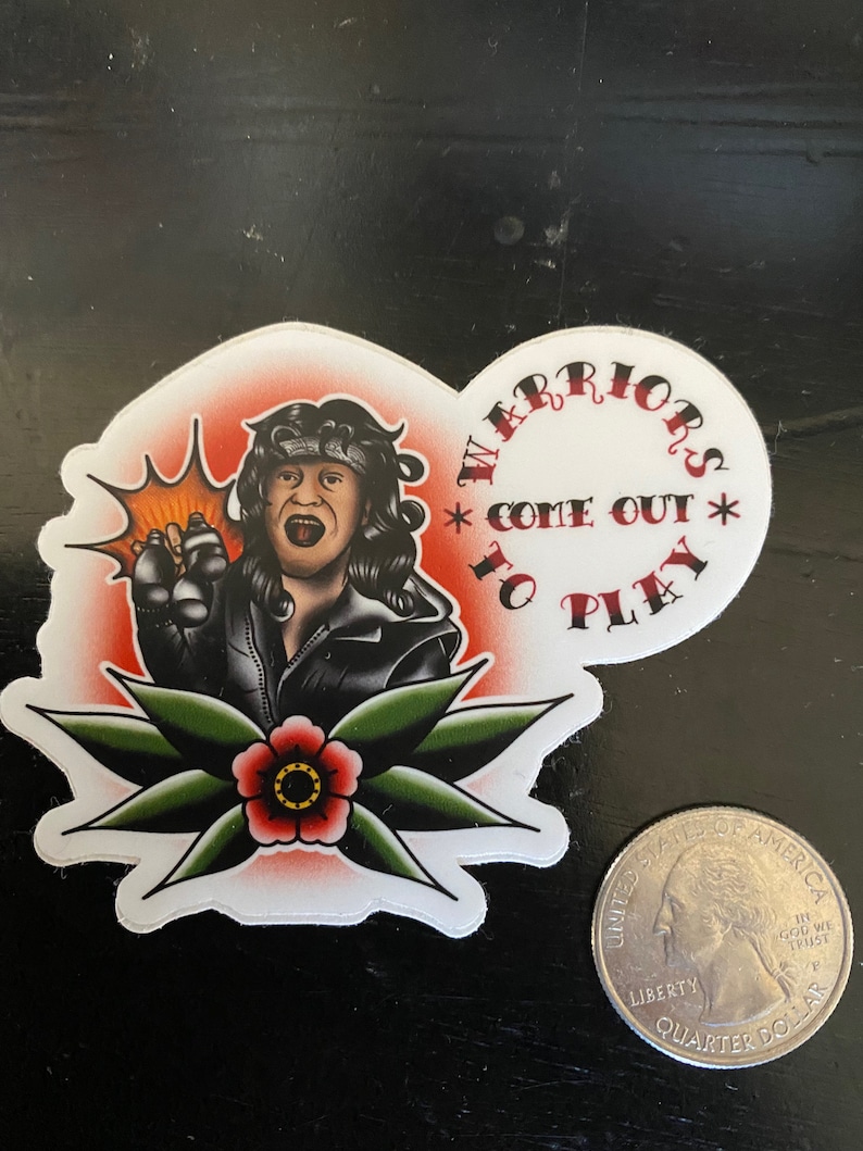 Come Out to Play Vinyl Sticker the Warriors Traditional Tattoo, Great ...