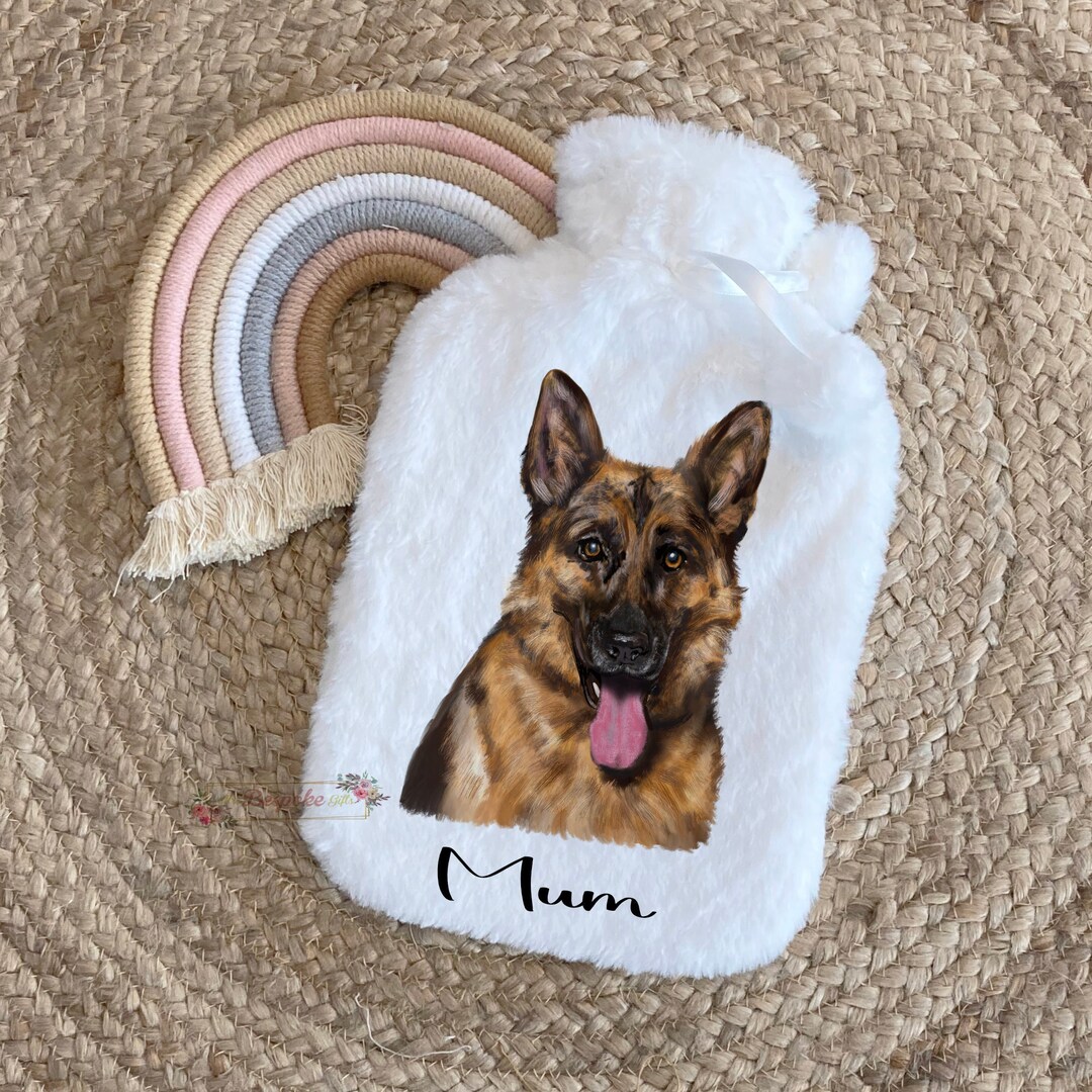 Personalised German Shepherd Hot Water Bottle - Etsy