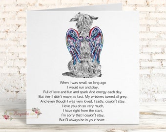 Dog Sympathy/dog Passed Away Card - Etsy UK