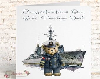 Passing Out Card, Personalised RAF Royal Air Force Passing Out Parade ...