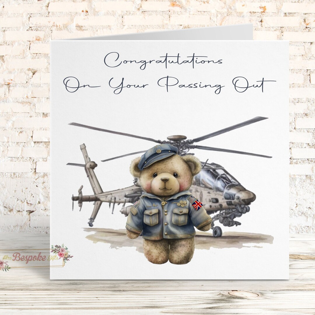 Personalised Raf Passing Out Parade Card - Etsy UK