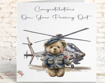Passing Out Card, Personalised RAF Royal Air Force Passing Out Parade ...
