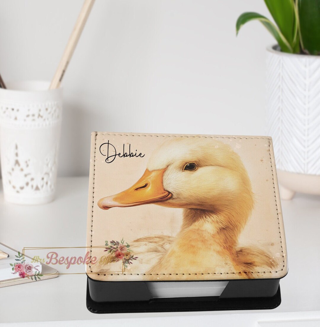 Personalised Duck Sticky Note Holder - Etsy