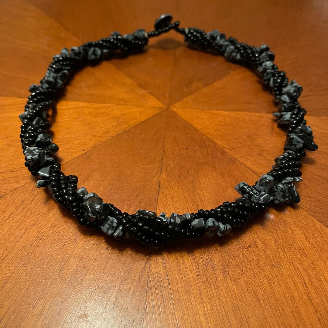 Twisted Multi Strand Beaded Necklace From The Caribbean Etsy