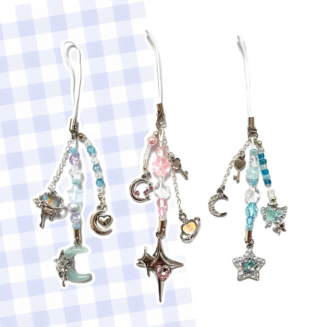 Sparkle - Wand Phone Charm/dust Plug - Phone, Switch Charm, Keyring ...