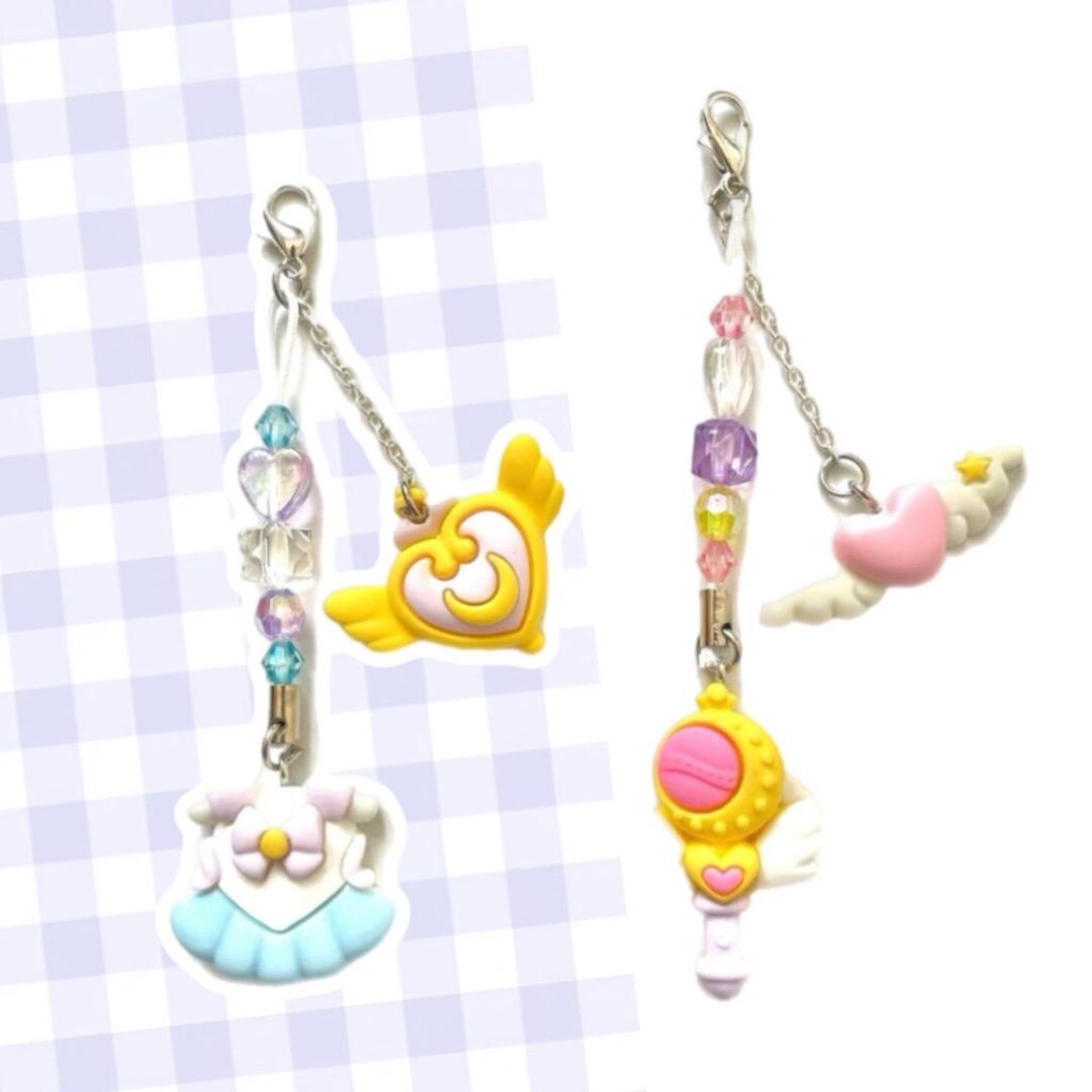 Magic - Wings & Wand Phone Charm/dust Plug - Phone, Switch Charm ...