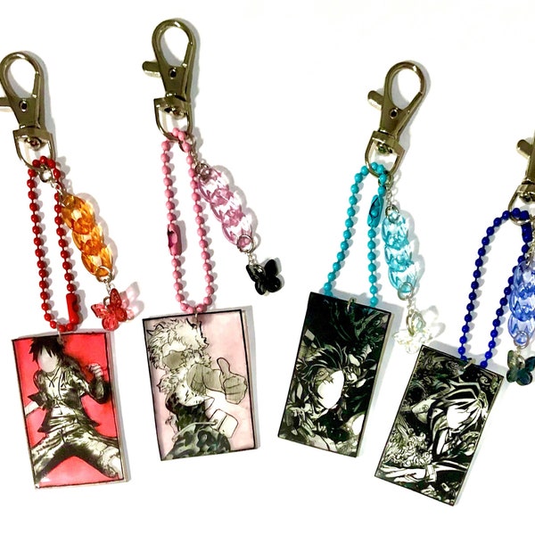 Anime Character Keychain - Etsy
