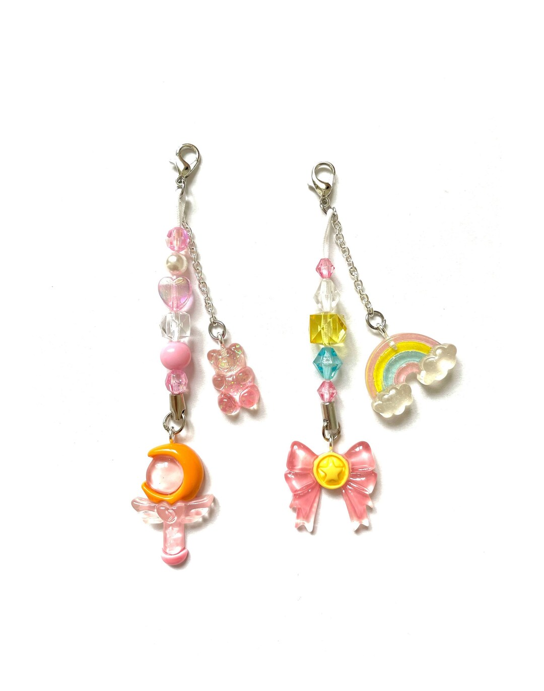 Kawaii Moon Wand/rainbow Bow, Phone Charm/dust Plug Phone, Switch Charm ...