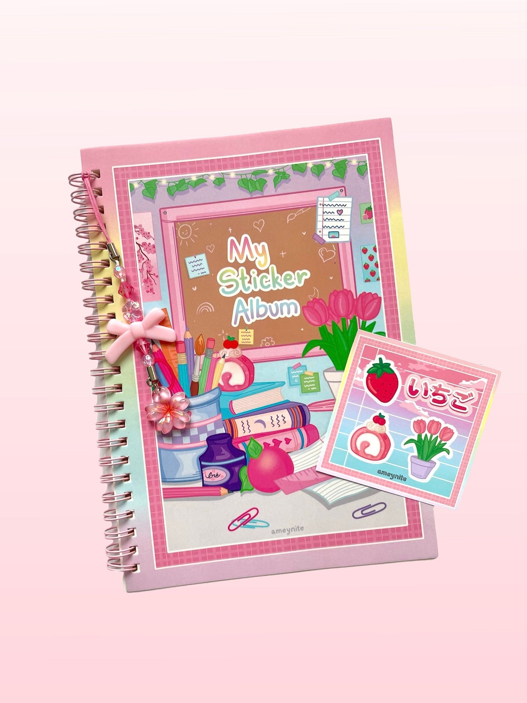 My Sticker Album - Stationary Reusable Sticker Collection Sticker Book ...