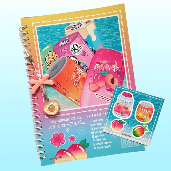 Japanese Sticker Book - Etsy