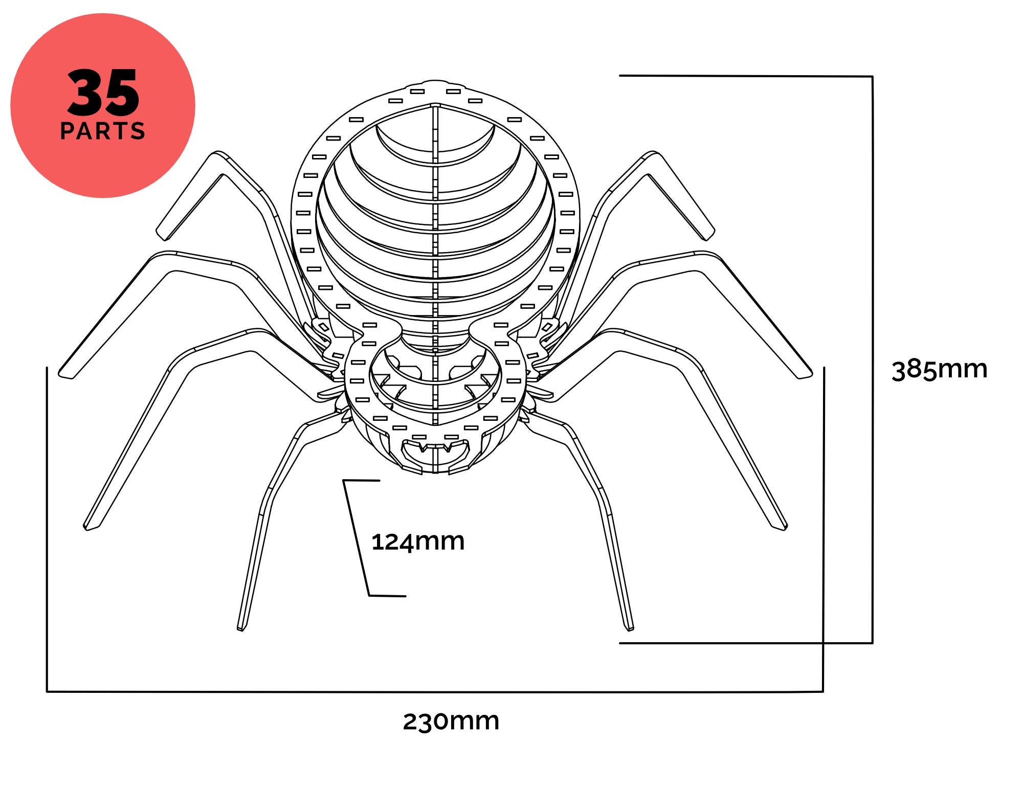 Template–diy Laser-cut Spider Bowl–seasonal Halloween Home Decor–lase ...
