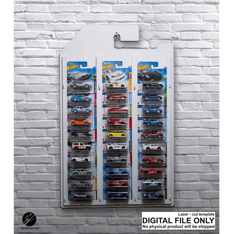 Template Hot Wheels Collectors Rack Laser Cut Template - Etsy