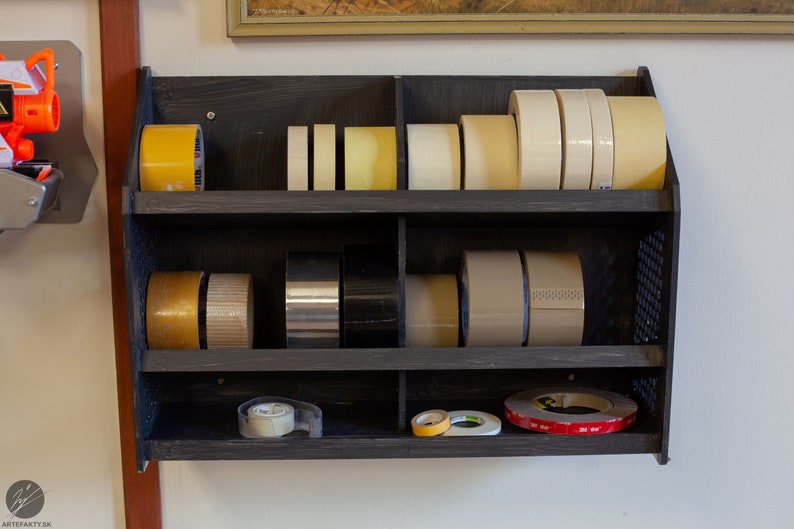 Template - Tape Storage Rack - Lasercut File/ CNC Template - Designed ...