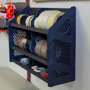 Template - Tape Storage Rack - Lasercut File/ CNC Template - Designed ...