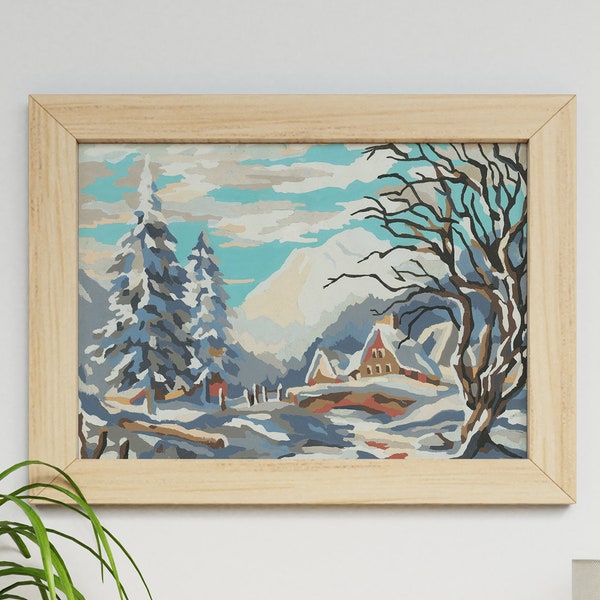 Winter Paint by Number - Etsy