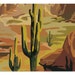 DOWNLOAD Paint by Number of Desert With Cacti and Mountains - Etsy
