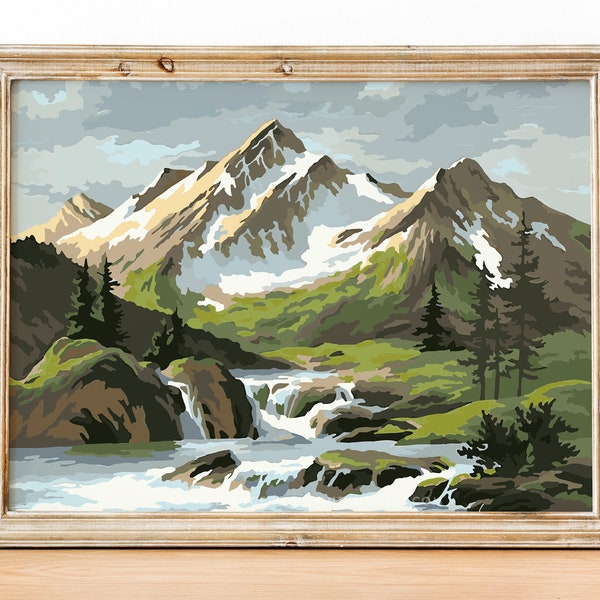 Paint by Numbers Mountains - Etsy