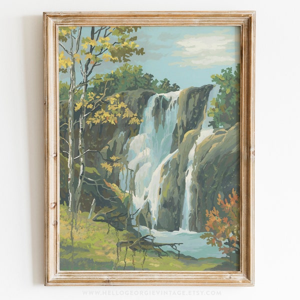 Paint by Numbers Waterfall - Etsy