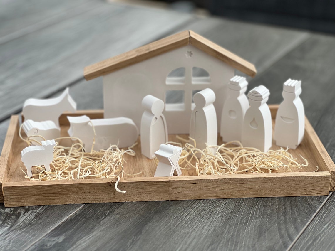 Krippe aus Raysin 12-teiliges Set - Etsy.de