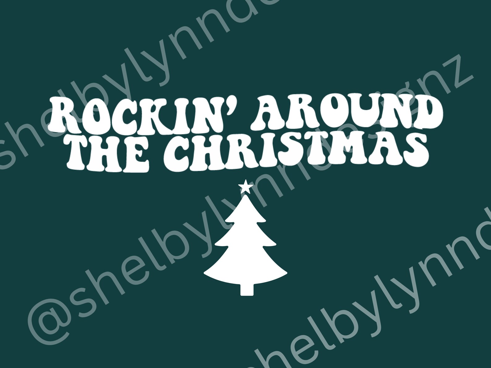 Rockin' Around the Christmas Tree PNG | Christmas PNG | Retro Christmas ...