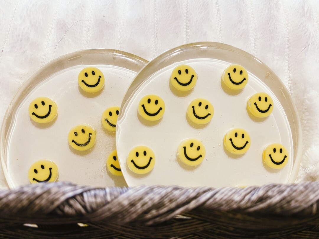 Smiley Coasters made to Order - Etsy