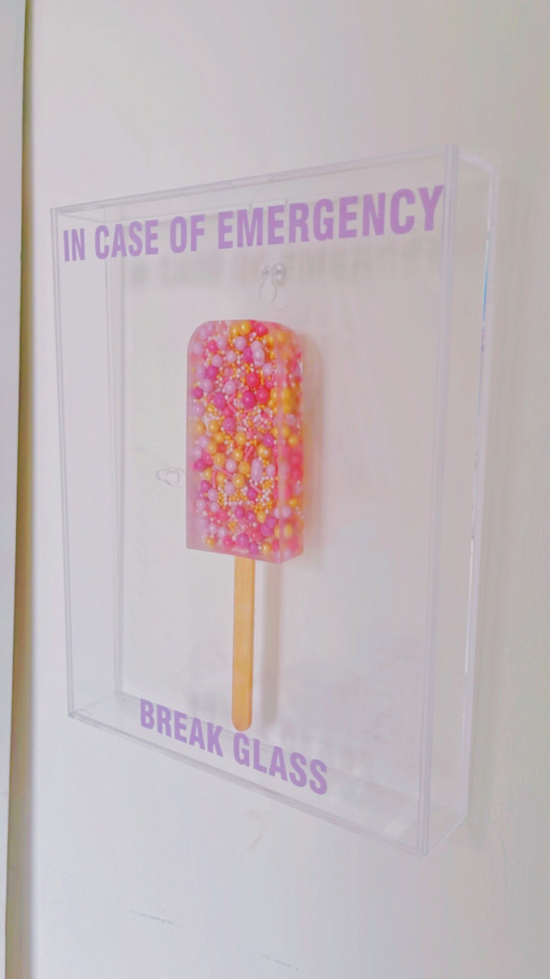 In Case of Emergency, Break Glass Popsicle Stick - Etsy