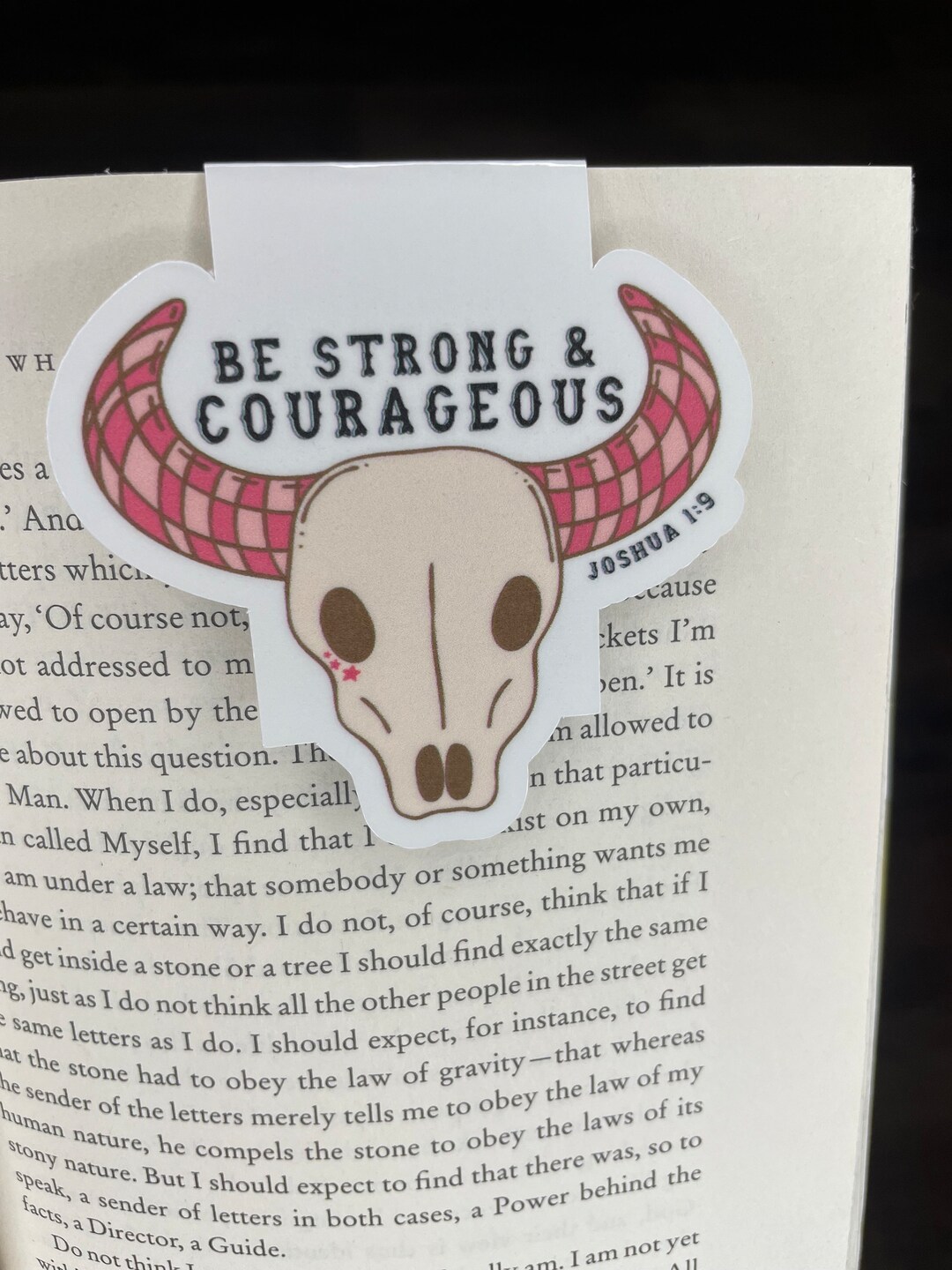Be Strong and Courageous | Christian Magnetic Bookmark | Inspirational ...