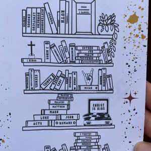 Bible Tracker Sticker | Books of the Bible Reading Tracker | Tracker ...