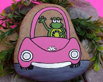 Frog on a Rock - Etsy