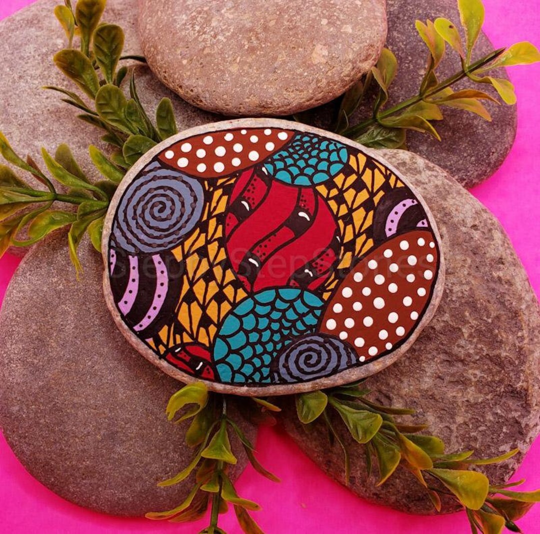 Downloadable Easy Zentangle Rock Painting Tutorial - Etsy