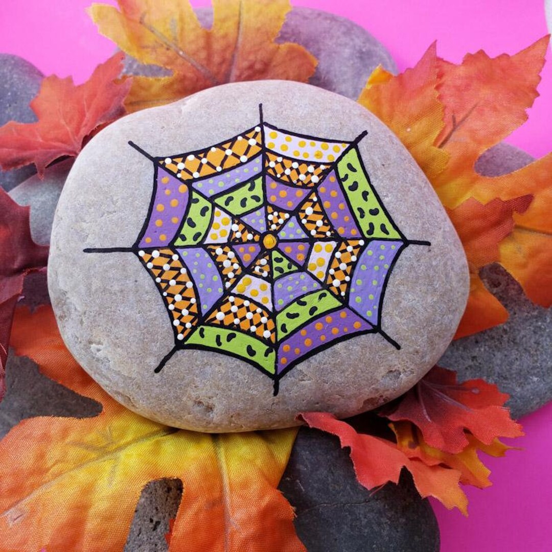 Downloadable Quilted Web Rock Painting Tutorial - Etsy