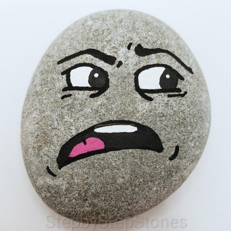Downloadable Silly Faces Group 4 Rock Painting Tutorials - Etsy