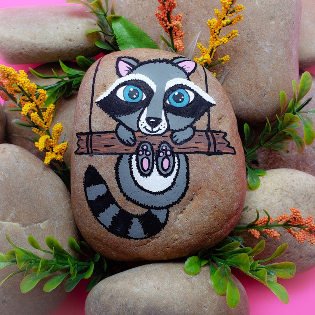 Downloadable Rambunctious Raccoon Painted Rock Tutorial - Etsy