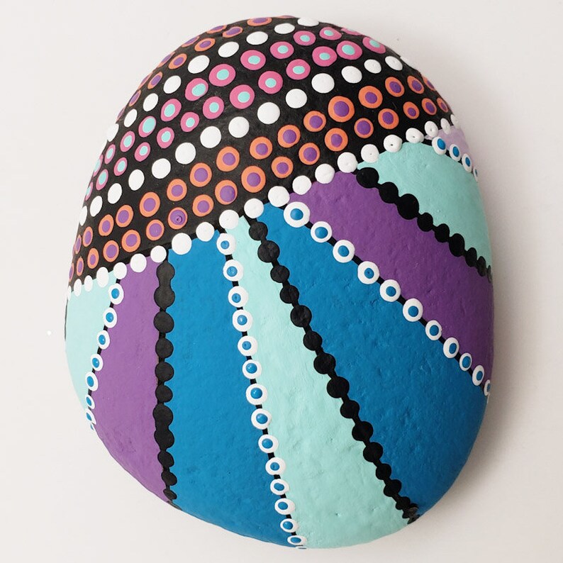 Downloadable Wild and Dotted Painted Rock Tutorial - Etsy