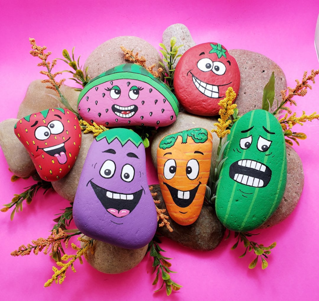 Downloadable Goofy Garden Markers Painted Rock Tutorial - Etsy