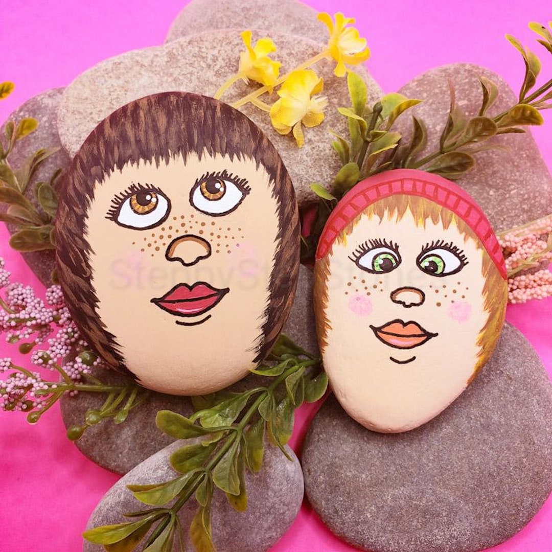 Downloadable Freckled Friends Rock Painting Tutorial - Etsy