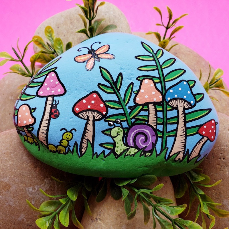 Downloadable Garden Party Painted Rock Tutorial - Etsy