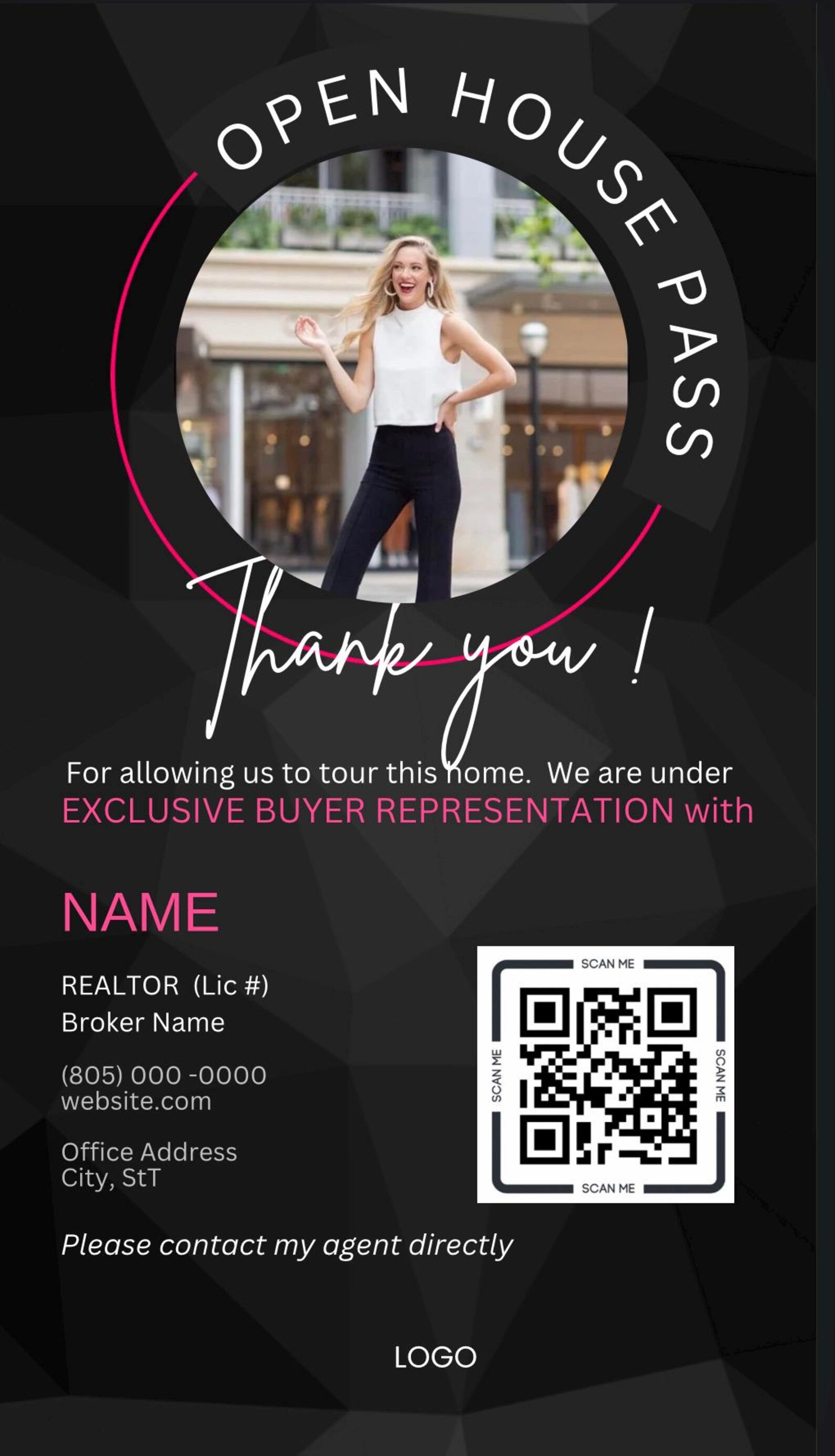 Open House Pass: Canva for Real Estate Template - Etsy