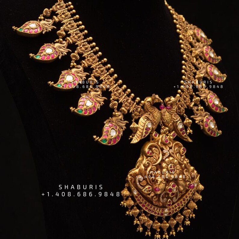 Mango Mala Mango Haram Mango Necklace Pure Silver Jewelry Indian Gold Jewelry Designs Inspired ...