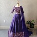 Half Saree Purple Lehenga Softnet Duppatta Teens Lehenga Indian Wedding ...