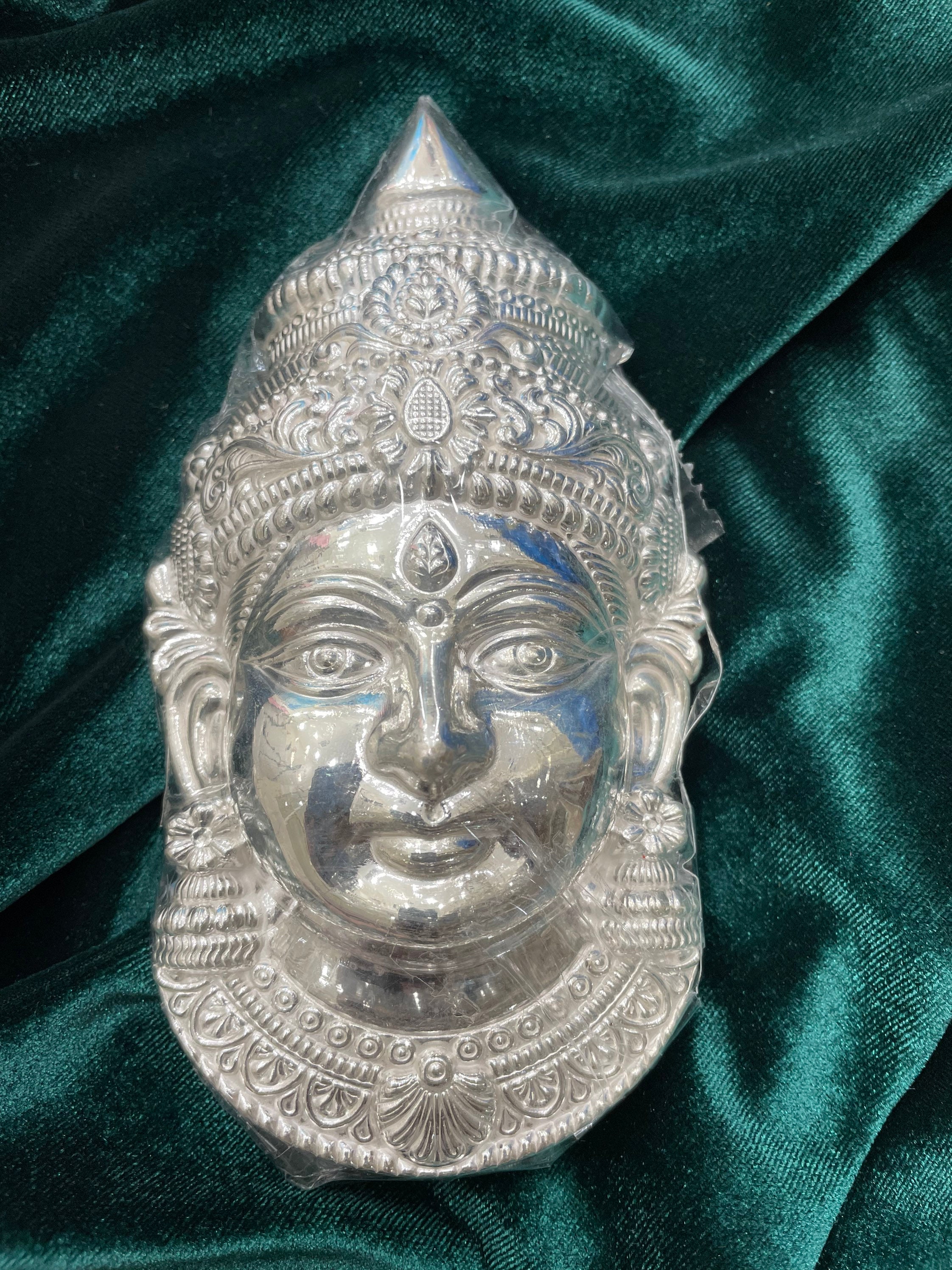 Pure Silver Lakshmi Roopu,indian Pooja Articles,pure Silver Articles ...