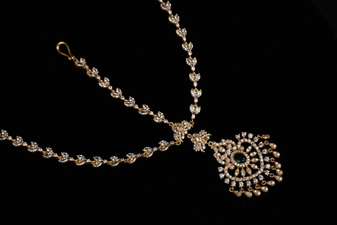 Matha Patti Maang Tikka Papati Billa Diamond Maang Tikka Indian Jewelry ...