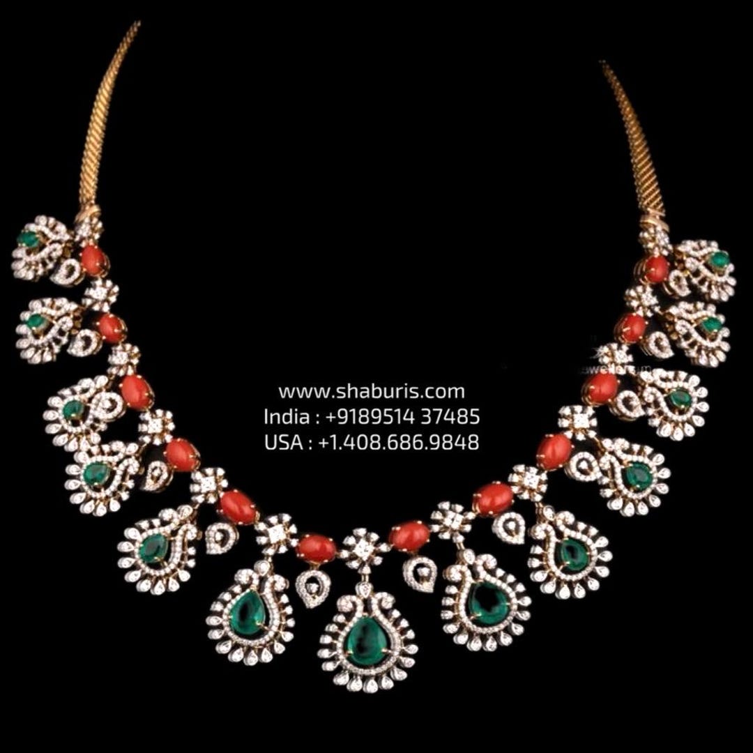 Coral Necklace,pure Silver Jewellery Indian ,simple Necklace,corals ...