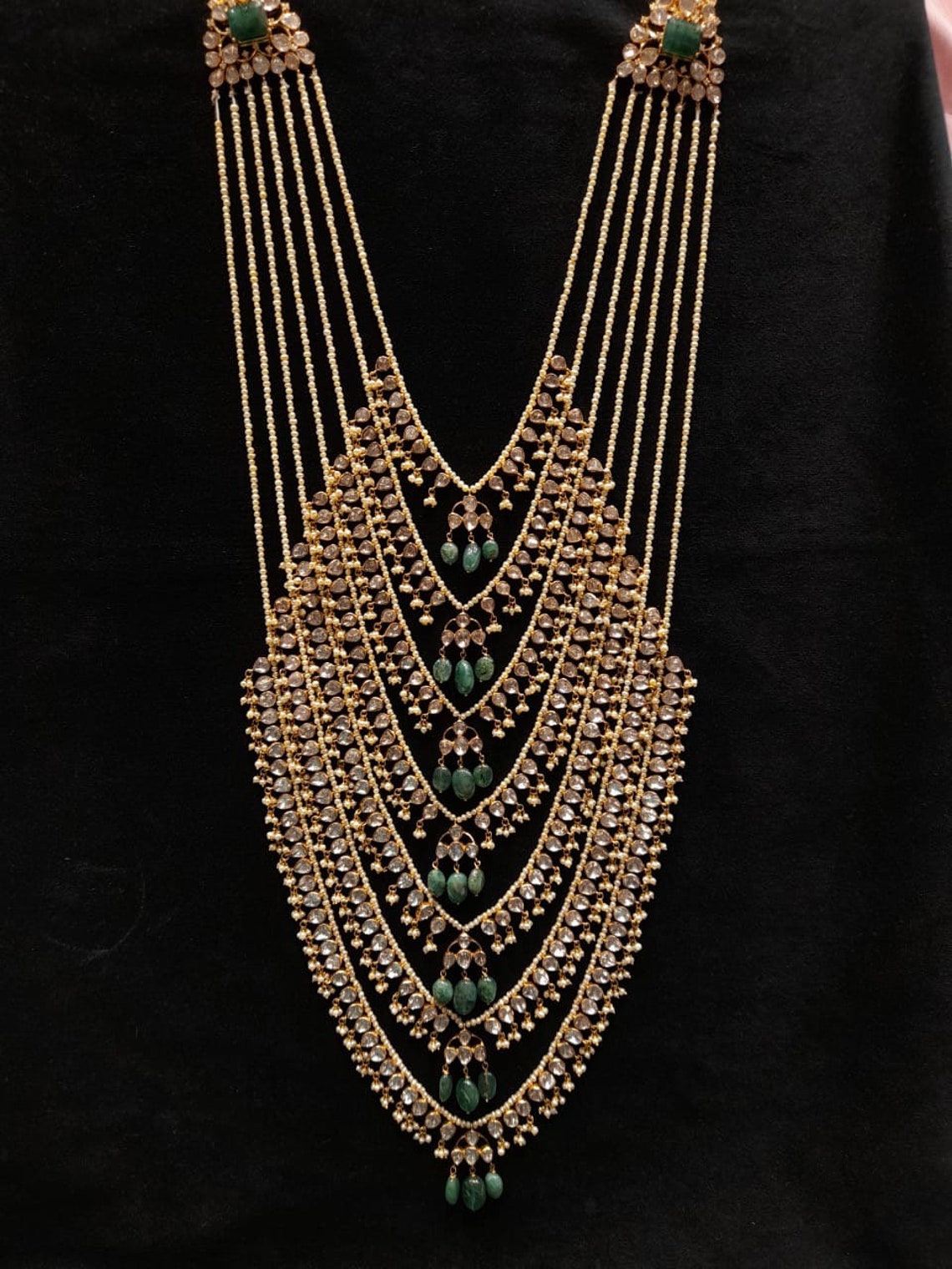 Sathlada Pearl Haram Jades Gem Jewelry South Indian Hyderabadi Jewelry ...