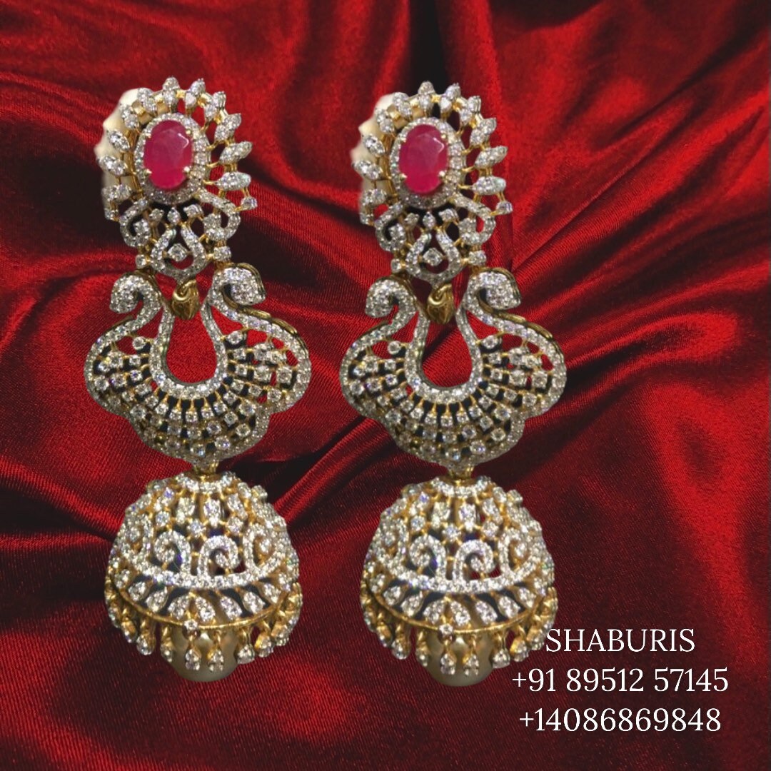 Diamond Set Pure Silver,simple Diamond Set,swarovski Diamond,indian ...