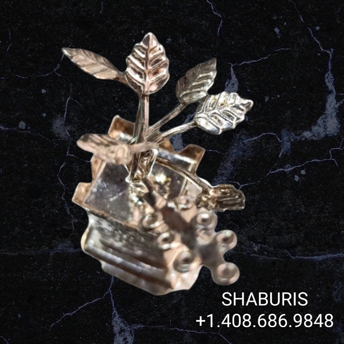 Pure Silver Tulasi Indian Pooja Articles,pure Silver Articles Indian ...