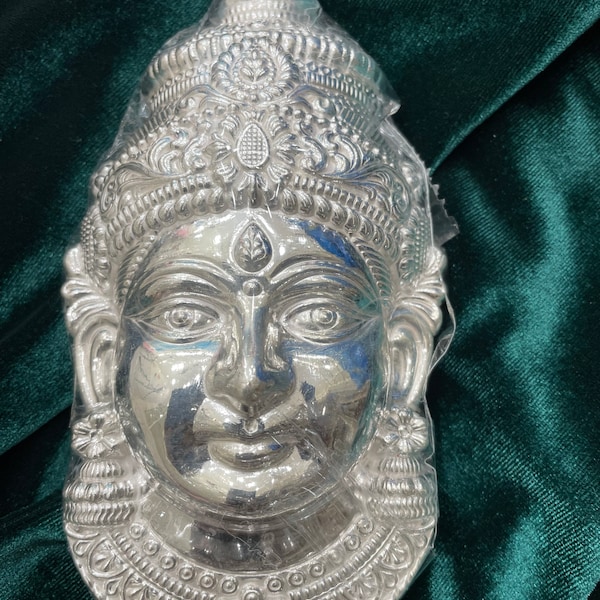 Pure Silver Lakshmi Roopu,indian Pooja Articles,pure Silver Articles ...