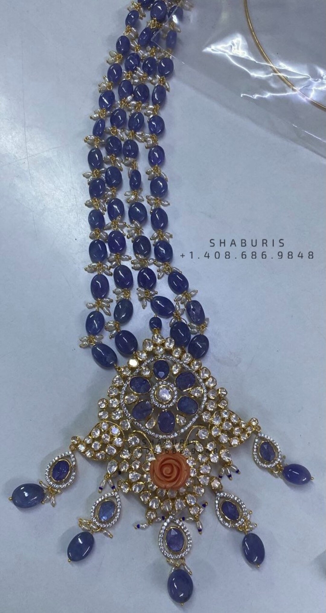 Brautschmuck, indischer Silberschmuck, Tansanit, indischer Brautschmuck ...